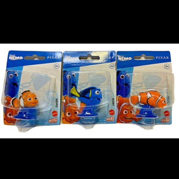Pixar | Toys | Disney Pixar Finding Nemo Lot Of 3 Dory Marlin Nemo ...